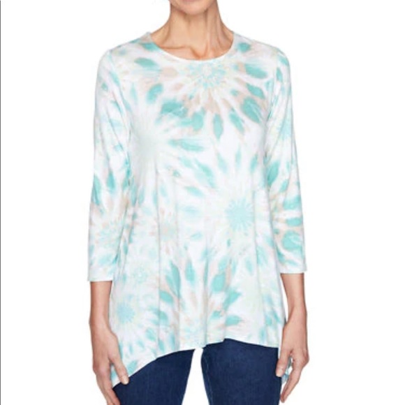 Ruby Rd. | Tops | Ruby Rd Tie Dye Plus Size Handkerchief Top | Poshmark